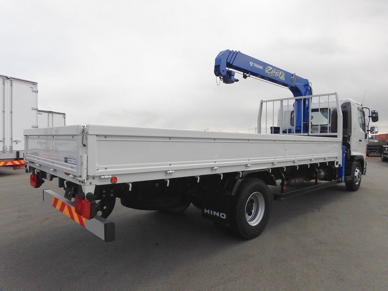 【DYC-9095】H29.1日野のレンジャー 4t標準タダノ製4段クレーン 2.93t吊り ラジコン フックイン ベッド付 載替（H30年式）｜中古トラックならゲットラック