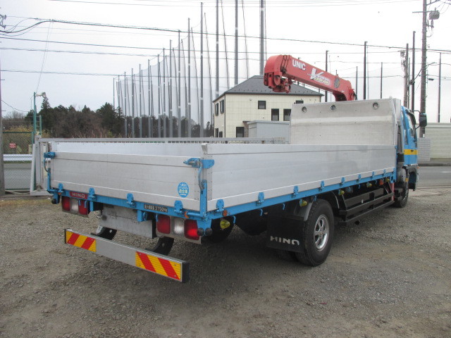 【UC-5751】H13.7日野のレンジャー 4tワイドユニック製4段クレーン 2.93t吊り アルミブロック ラジコン フックイン ベッド付｜中古トラックならゲットラック