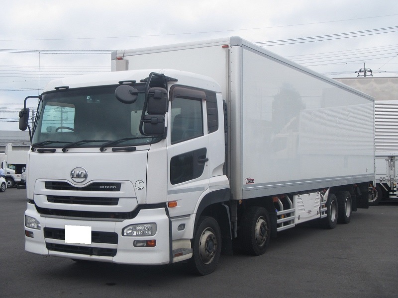 【DGR-1284】H25.6UDのクオン 10t超冷蔵冷凍車（低温） ジョロダー4列 4軸 リアエアサス｜中古トラックならゲットラック