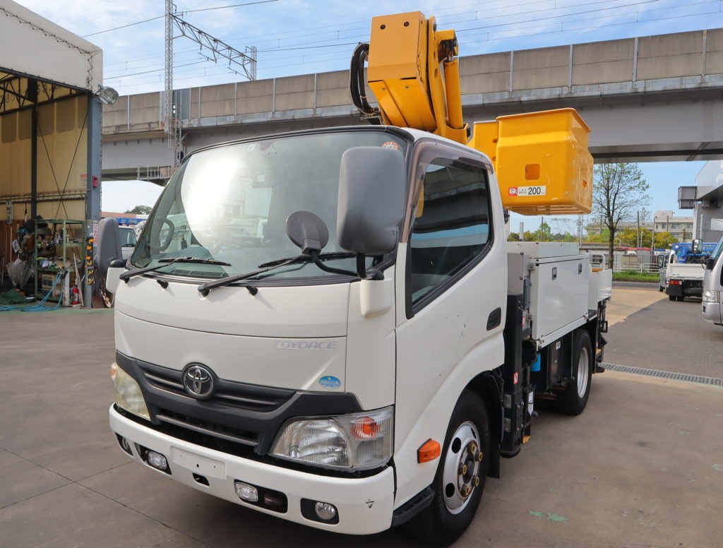 トヨタのトヨエース 高所作業車 9.9m アイチ製(SH10A) バケットFRP 電工仕様｜中古トラックならゲットラック