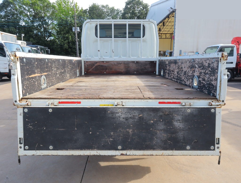 【PZH-5015】H29.7三菱のキャンター 2t標準セミロング平ボデー ダブルキャブ 全低床 4WD｜中古トラックならゲットラック