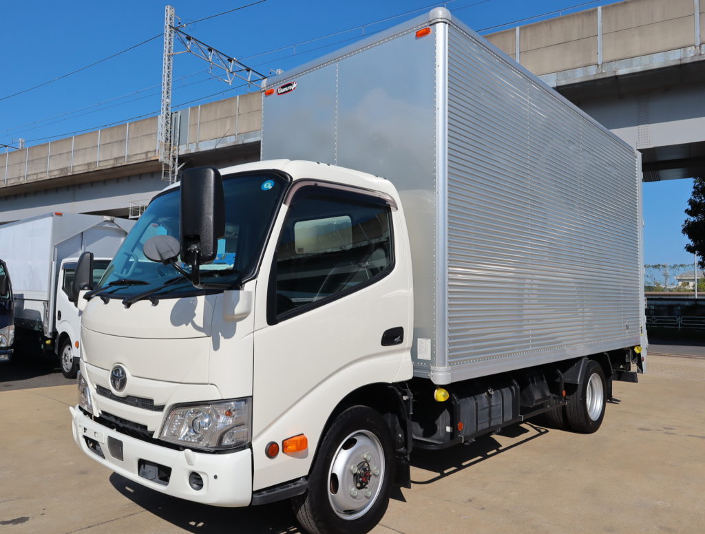 【PZB-5733】R4.1トヨタのダイナ 2t標準ロングアルミバン 垂直パワーゲート 4WD 全低床｜中古トラックならゲットラック