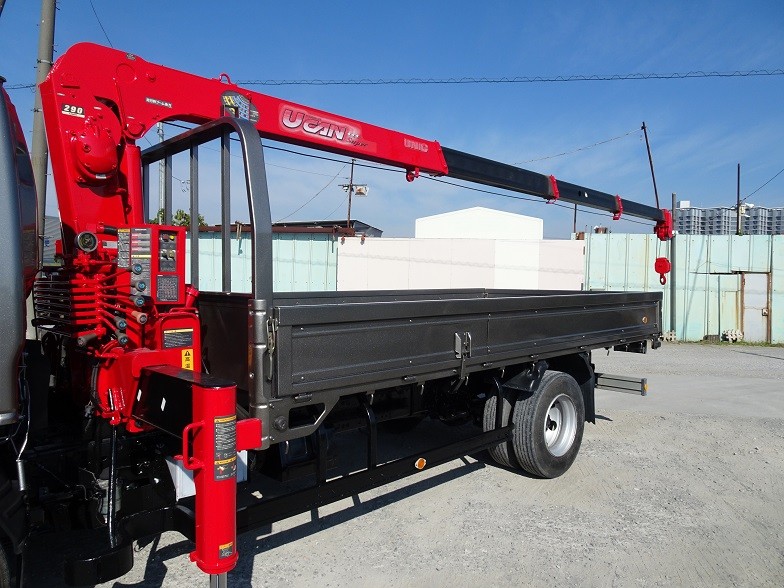 【PC-1411】H18.5日産のアトラス 3tワイド超ロングユニック製4段クレーン 2.93t吊り ラジコン フックイン｜中古トラックならゲットラック