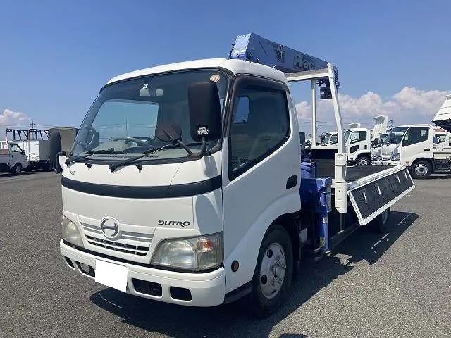 【UZC-3935】H20.9日野のデュトロ 2t標準ロングタダノ製3段クレーン 2.63t吊り ラジコン フックイン｜中古トラックならゲットラック