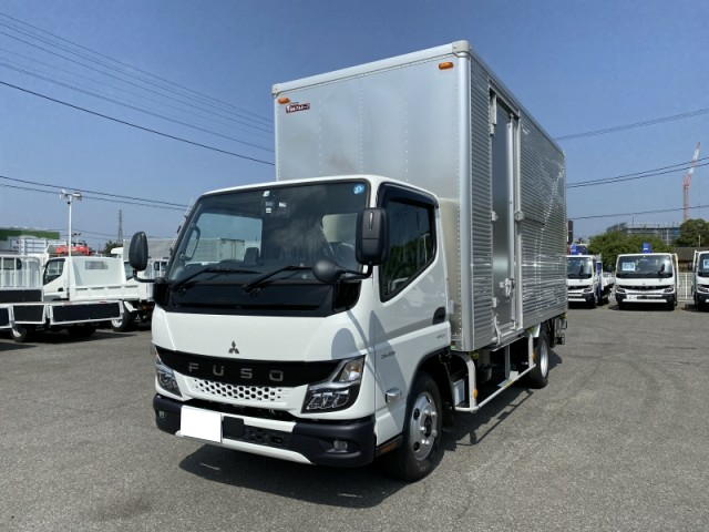 【QRB-0679】R5.4三菱のキャンター 2t標準ロングアルミバン 跳ね上げゲート サイドドア｜中古トラックならゲットラック