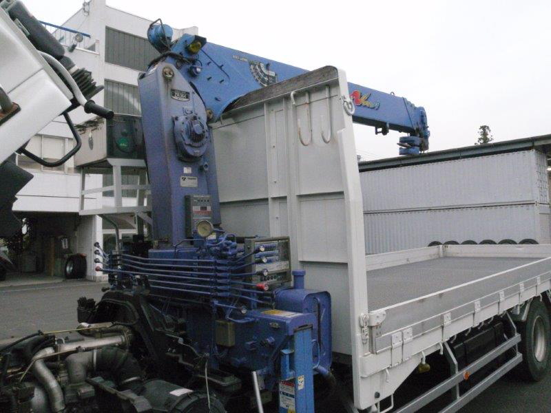 【SC-1273】H18.3いすゞのフォワード 4t標準タダノ製4段クレーン 2.93t吊り アルミブロック ラジコン フックイン ベッド付 載替（H15年式）｜中古トラックならゲットラック